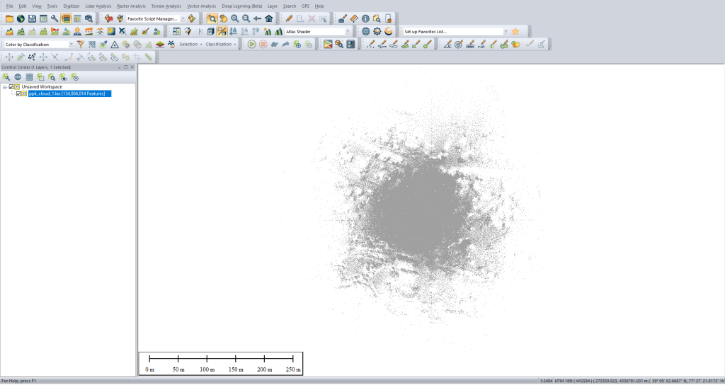 Global Mapper - How to create Contours/DEM/DSM/DTM using RESEPI - RESEPI