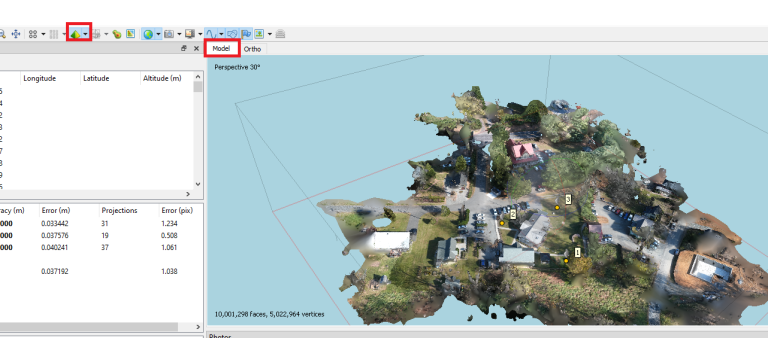 Metashape - How to create Orthomosaic using RESEPI images - RESEPI